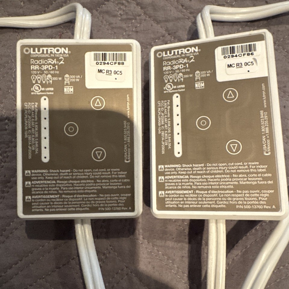Lutron Radio RA2/RA3 RR-3PD-1 ~ Plug-in Lamp Dimmer Price Per Device | eBay