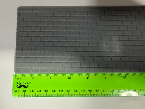 HO Scale Stone Large Blocks (1/2”x1/4”) Model Train Scenery Sheets - 4 ...