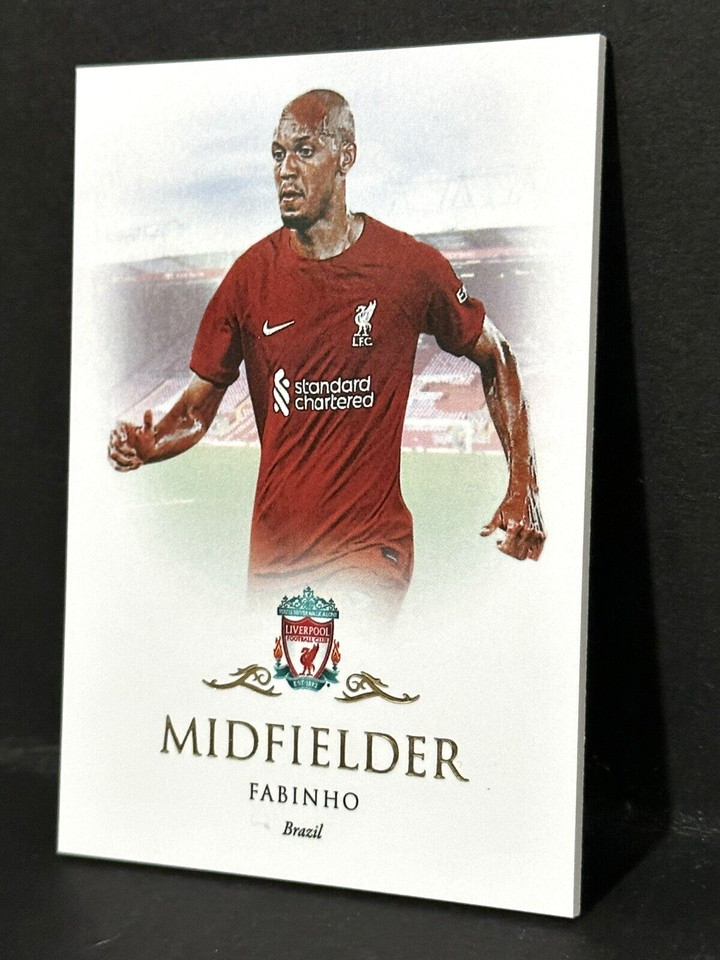 2022-23 Futera Liverpool Football Club Squad Midfielder Fabinho Gold ...