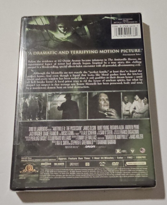 Amityville 2 - The Possession (DVD, 2005) 27616909381 | eBay