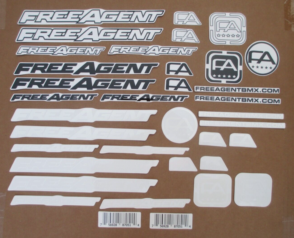 Sticker FREE AGENT FRAME STICKER PACK QUANTITY 34 pieces | eBay