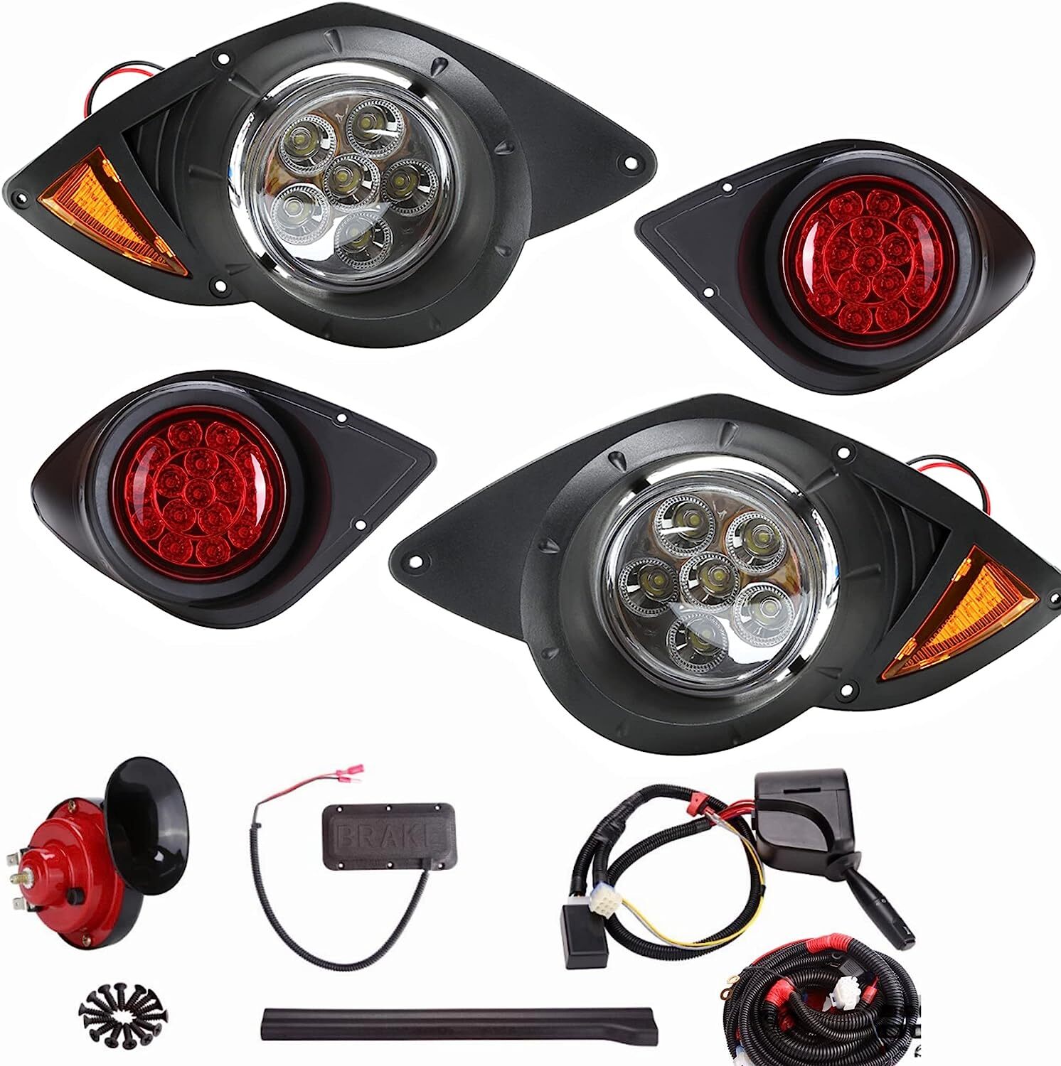 12V Golf Cart Light Kit for Yamaha G29 YDR Drive 07+ W/Turn Signal Horn ...