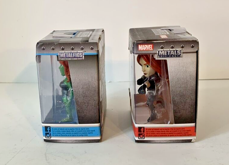 Metal Figs Marvel Black Widow and DC Poison Ivy-Die Cast Figures New In ...
