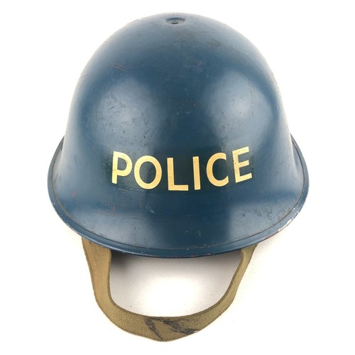 Ro & Co 1953 British POLICE MKII Brodie Helmet Blue Turtle Shell 1950's ...