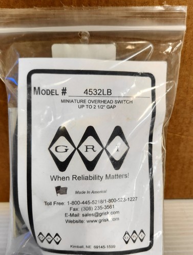 GRI 4532LB Miniature Overhead Switch up tp 2½" Gap | eBay