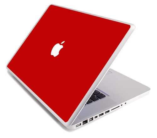 RED Vinyl Lid Skin Cover Decal fits Apple MacBook Pro 13 A1278 Laptop ...