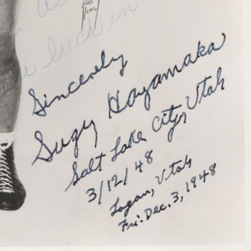 Sugy Hayamaka Wrestler Autographed 8"x10" Photo w/COA WWE10-41 | eBay