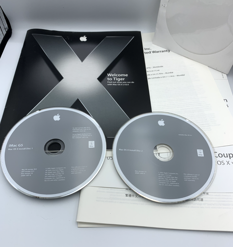 2005 Apple Computer G5 iMac Mac OS X Version 10.4 Discs 1 & 2 Includes ...