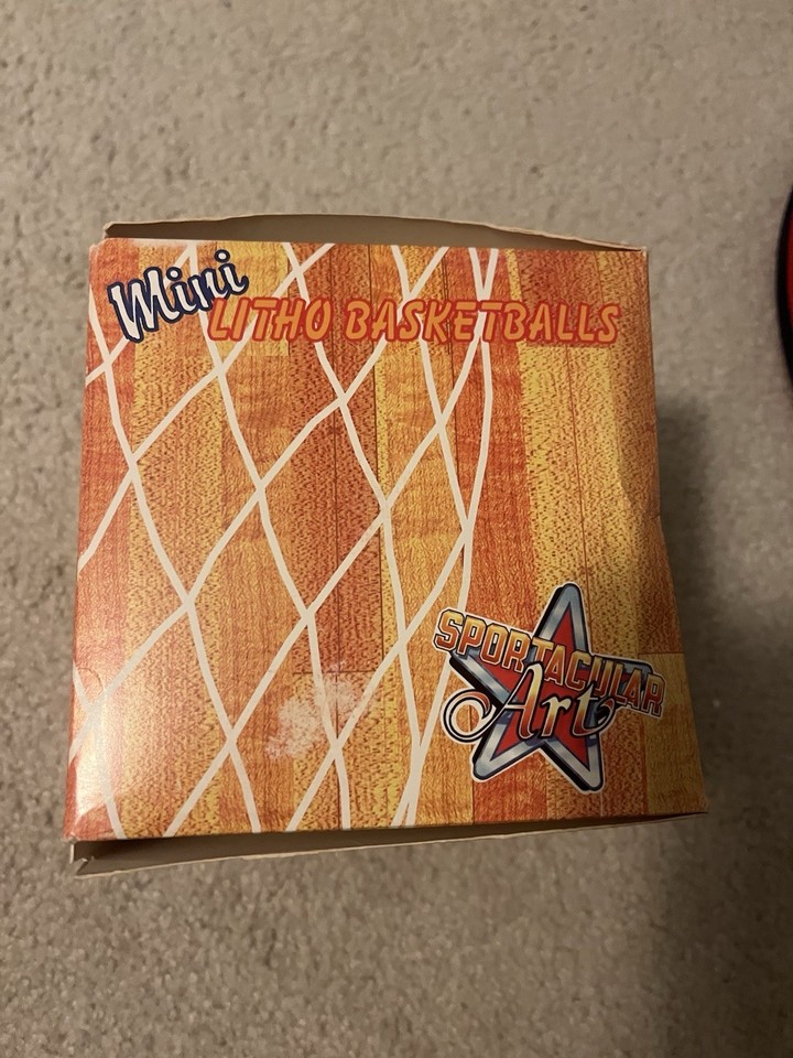 MICHAEL JORDAN MINI LITHO BASKETBALL SPORTACULAR ART NEW IN BOX CHICAGO ...