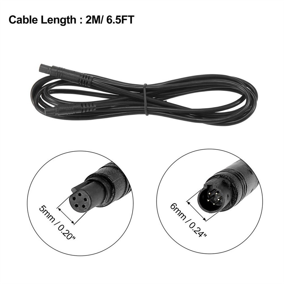 Cable Camera Cable For Car PVC 200x0.9cm 5 Pin Backup Camera DC 12V ...