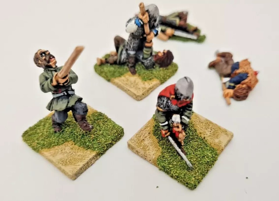 28mm Medieval Dark Age Wounded and Dead Soldiers Painted | eBay