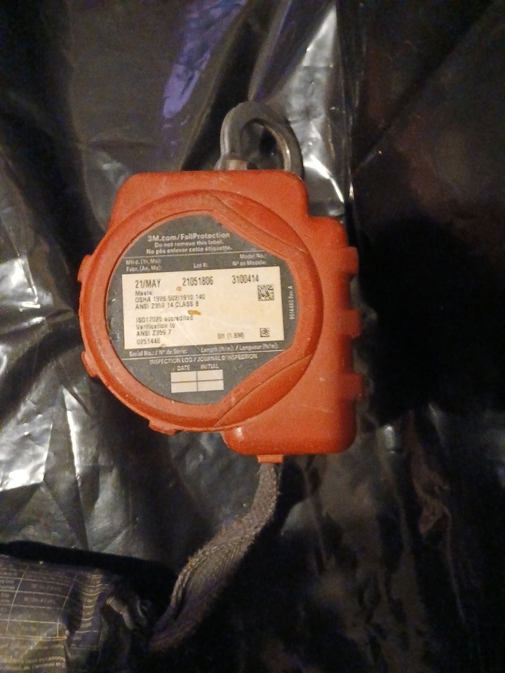 3m Single Retractable Fall Protection Lanyard | eBay