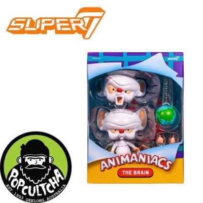 Pinky and the Brain - Brain Ultimates! 7” Scale Action Figure "New ...