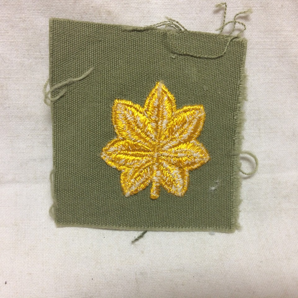 Military Patch Badge Army Major Rank Light Green Cloth Color Border ...