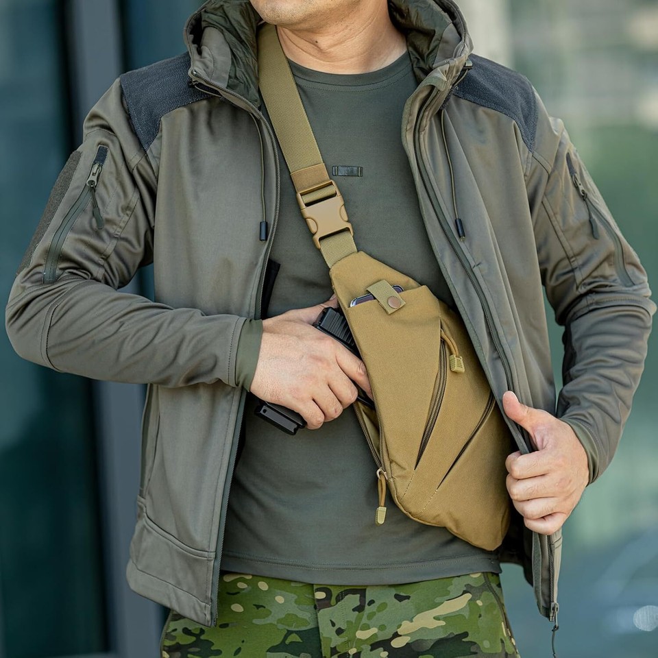 Tactical Shoulder Sling Pistol Pouch Concealed Carry Gun Holster Chest ...