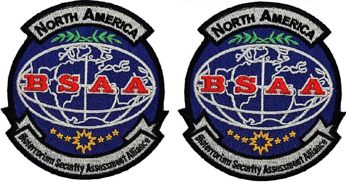 Resident Evil North America BSAA Logo Embroidered Patch |2PC Hook ...
