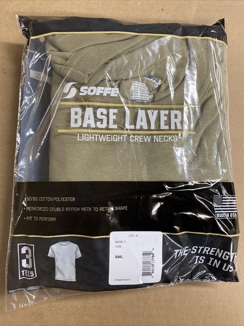 Soffe Men's 3 Pack-usa Poly Cotton Military Tee Small Tan for sale ...