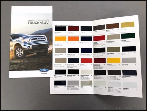 2014 Ford Color Paint Guide Truck Brochure - F-150 F-250 Expedition ...