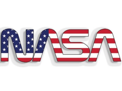 3x 11 inch Large USA Flag Shaped Like NASA Logo Sticker (Space Decal ...
