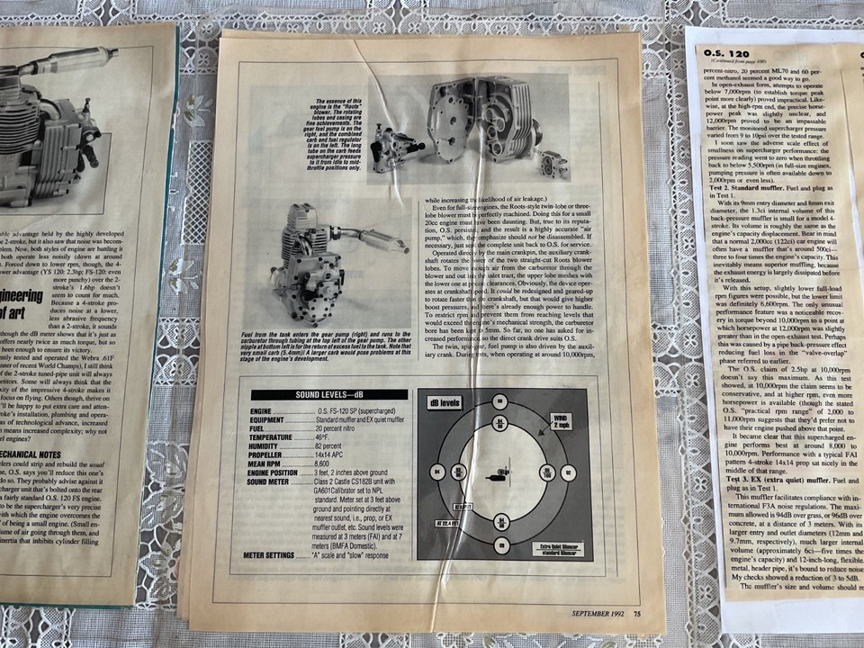 OS FS-120 SP Supercharged 4 Cycle, RC, Nitro Engine | eBay