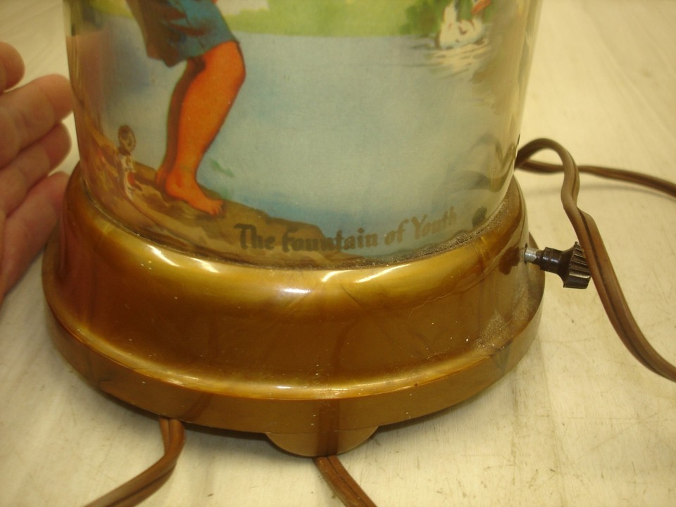 Vintage Econolite “The Fountain Of Youth” Roto-Vue Lamp Junior WORKS ...