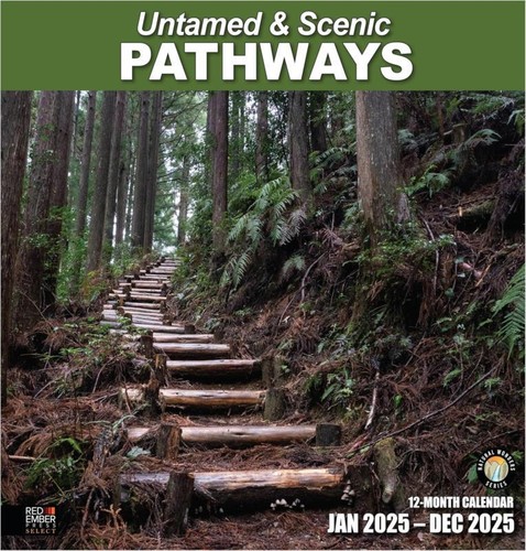 Untamed & Scenic Pathways 2025 Hangable Monthly Wall Calendar by Select ...