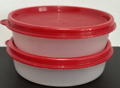 Tupperware Little Wonder Bowls 6 oz. Set of 2 Red # 1286 | eBay