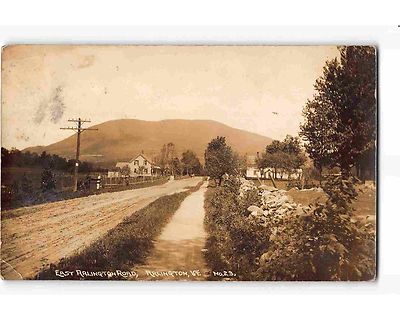 ST1005c: EAST ARLINGTON VT ROAD RPPC/postcard 1914 postmark | eBay