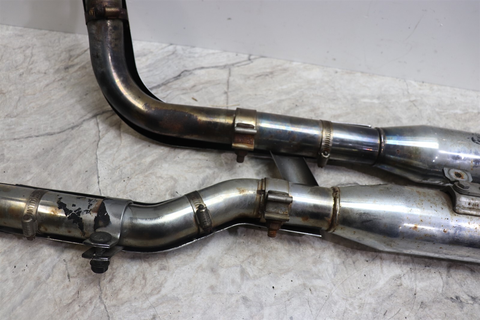 2000-2006 Harley Softail Fat Boy Screaming Eagle 2 Exhaust Pipes ...
