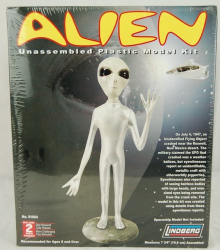 Alien Rosewell 7 3/4 Inch Unassembled Plastic Model Kit skill level 2 ...