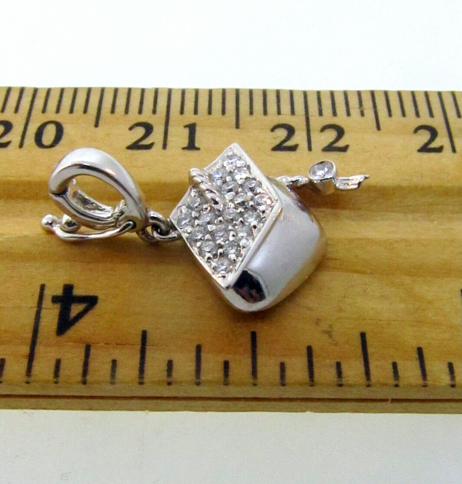 Gabriel & Co 14k Gold Diamond Graduation Cap Charm Pe… - Gem