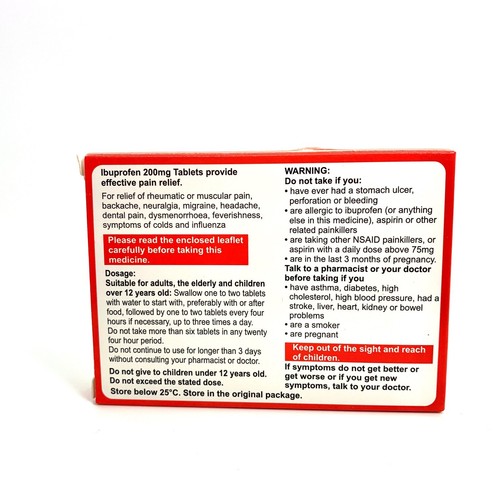 32 Tablets Flamingo Pharma 200mg Pain Relief, MAX 1 PER ORDER - GSL ...