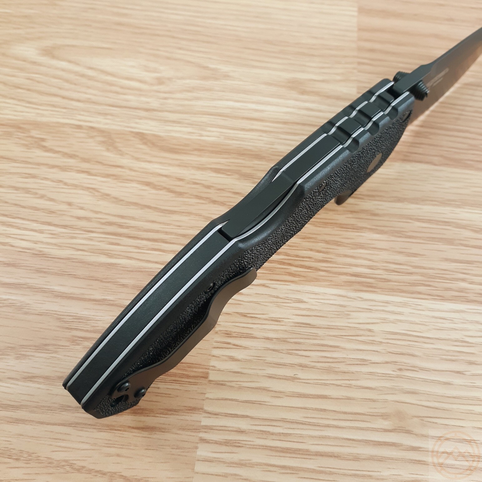 Cold Steel 4-Max Scout Folding Knife 4" AUS-10A Steel Blade Black Griv ...