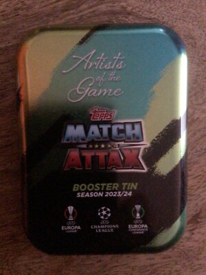 TOPPS MATCH ATTAX 2023/24 - ARTISTS OF THE GAME - EMPTY- mini tin Green ...