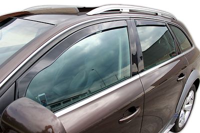 Wind Deflectors Fits Audi A4 B8 2007-2015 Estate 4-Pcs Set Tinted Heko ...