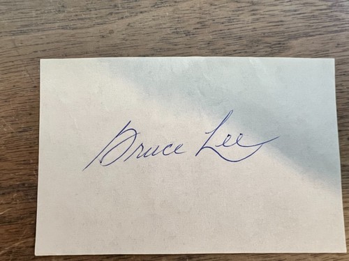 Bruce Lee Signature Cut + COA | eBay