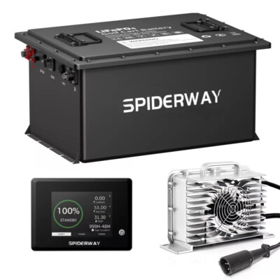 48V 105Ah Golf Cart LiFePO4 Lithium Battery for Club Car Tempo ...