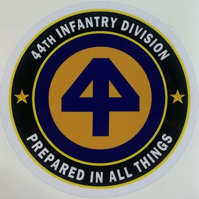 US Army 44th Infantry Division "Prepared in all Things" Sticker ...