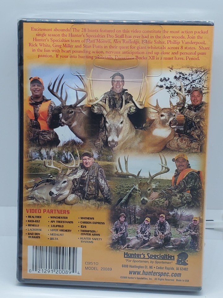HUNTERS SPECIALTIES PRIMETIME BUCKS XII (12) DVD NEW | eBay
