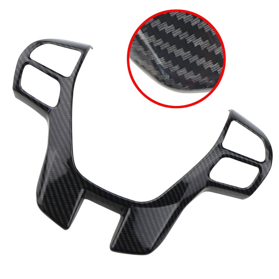 Carbon Fiber Steering Wheel Cover Trim Frame Decorator Sticker Car9975 ...