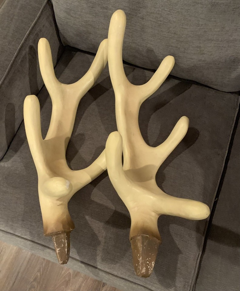 Christmas Reindeer Head Wall Mount Holiday Moose Resin 36” Tall ...