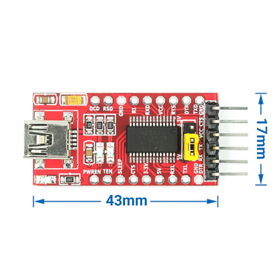 FTDI FT232RL USB to TTL Serial Adapter Converter 5V / 3.3V Module For ...