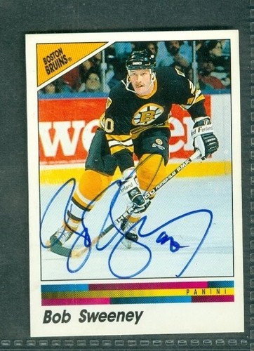Bob Sweeney Hockey Auto 1990-91 NHL '90 Signature Autograph Signed Card ...