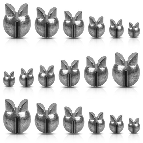 100pcs/box Fishing Weights Removable Round Split Shot Sinkers Small ...