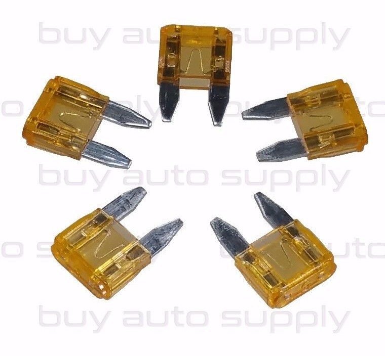 100 Pack ATM 5 Amp Mini Blade Style Fuse 5A Automotive Car Truck 5Amp ...