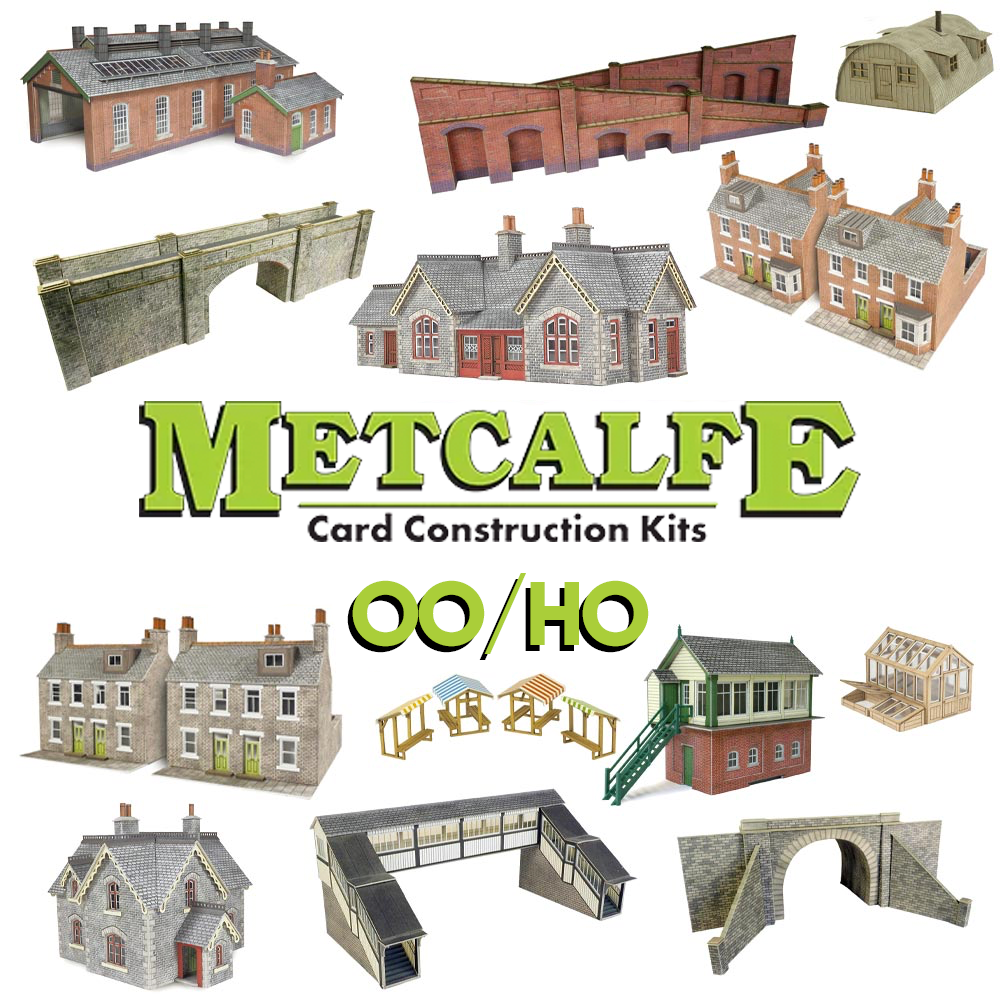 Metcalfe Model Railway Buildings/Walls/Scenics OO Gauge Card Kits ...
