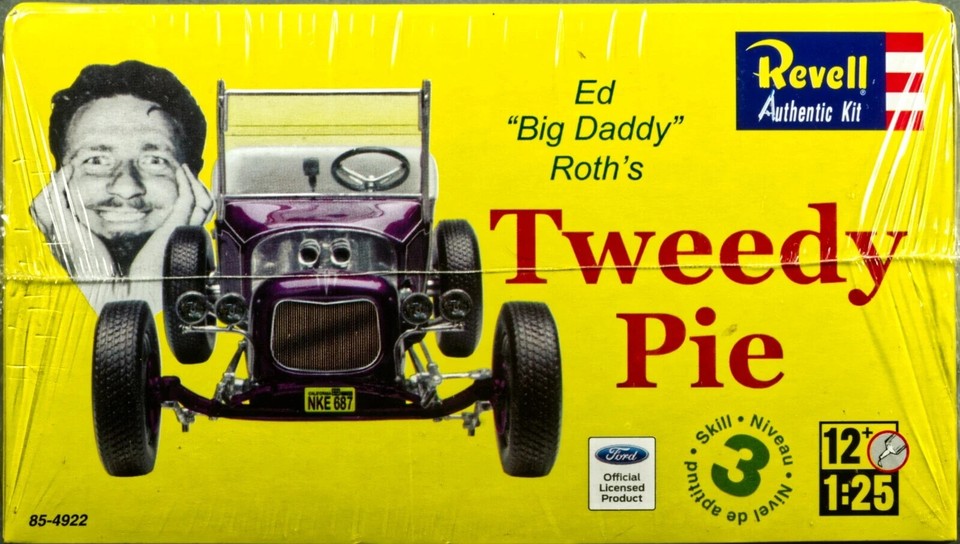 REVELL 1:25 SCALE ED BIG DADDY ROTH " TEWWDY PIE " PLASTIC MODEL KIT 85 ...