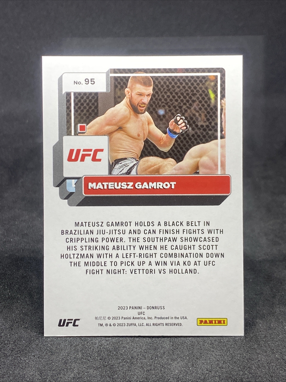 2023 Panini Donruss UFC MATEUSZ GAMROT Holo Red Laser /75 | eBay