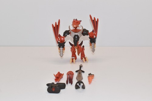 Xevoz Reptosaur Firedrake Figure Accessories and Helix Hasbro STIKFAS ...