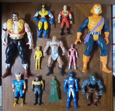 Vintage 1990's Action Figures Lot of 12 Loc:9c | eBay